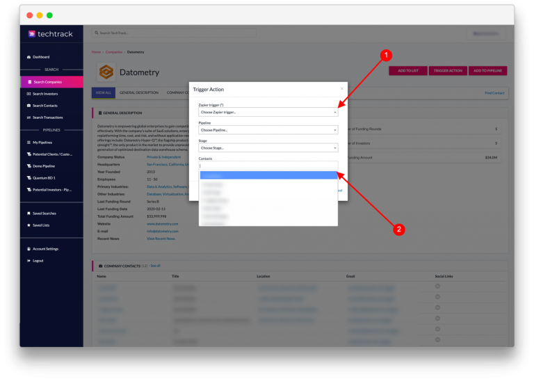 Using Triggers | TechTrack by Quantum Growth Advisors