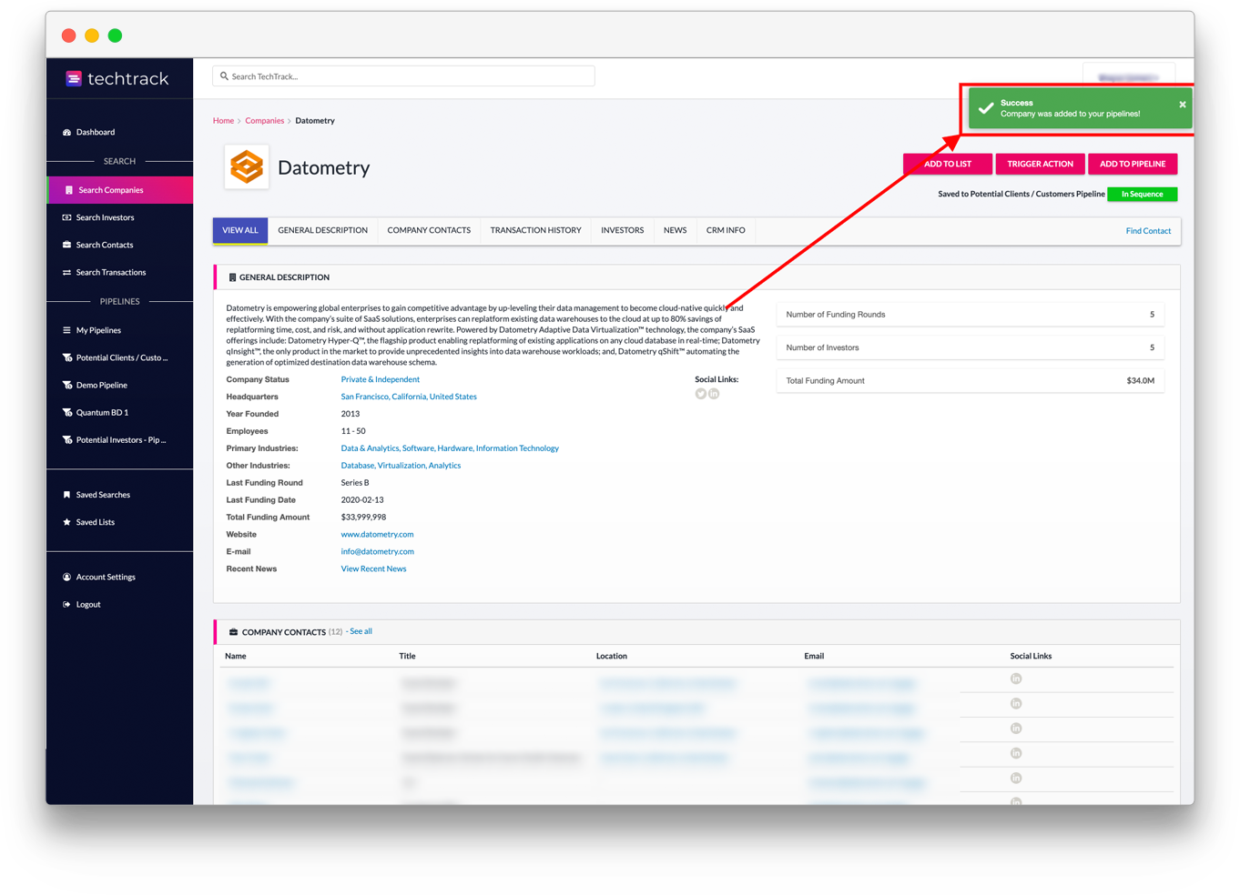 Using Triggers | TechTrack by Quantum Growth Advisors