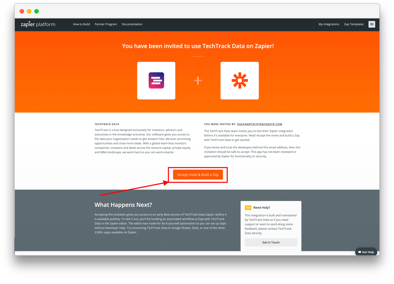 Integration Setup | TechTrack by Quantum Growth Advisors